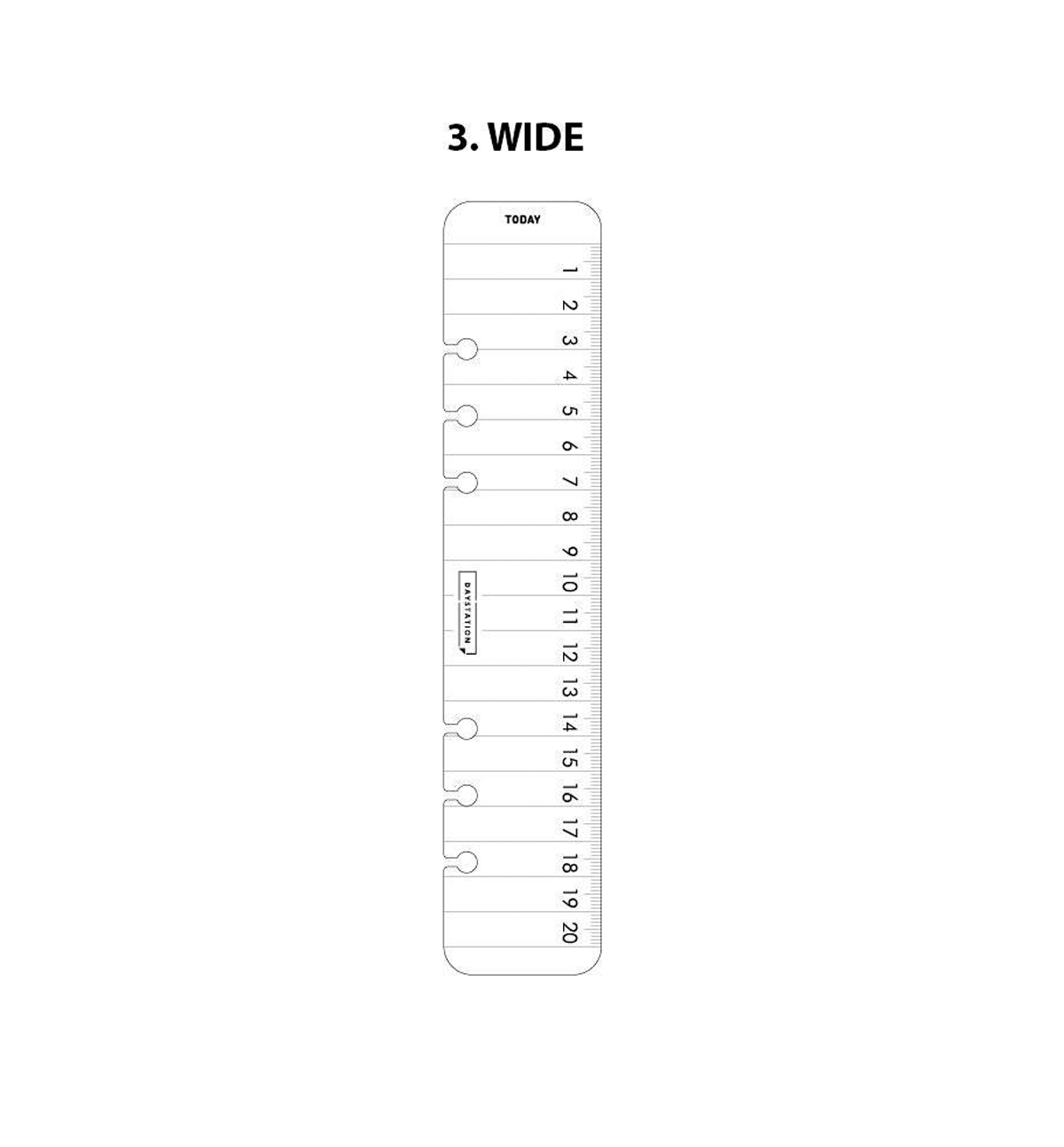 A5 Clear Ruler Page Marker Insert